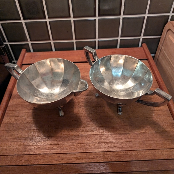 Benedict | Kitchen | Benedict Silver Plate Art Deco Creamsugar | Poshmark